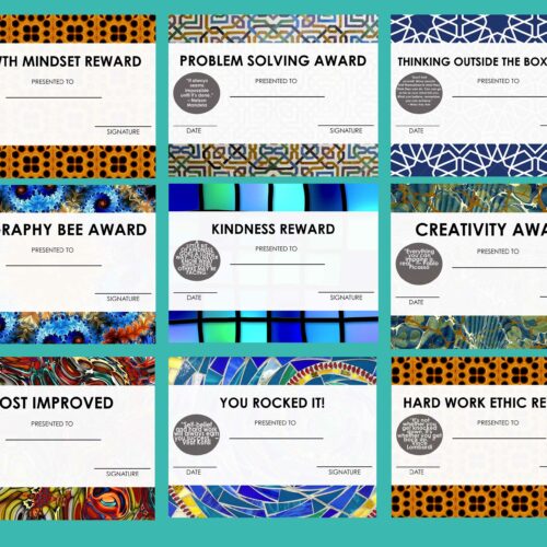 MIDDLE SCHOOL & HIGH SCHOOL STUDENT AWARDS CERTIFICATES, EDITABLE ...