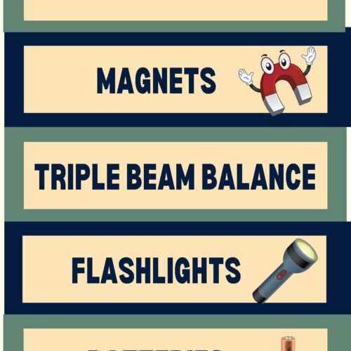 Science Lab Equipment Labels! - Classful