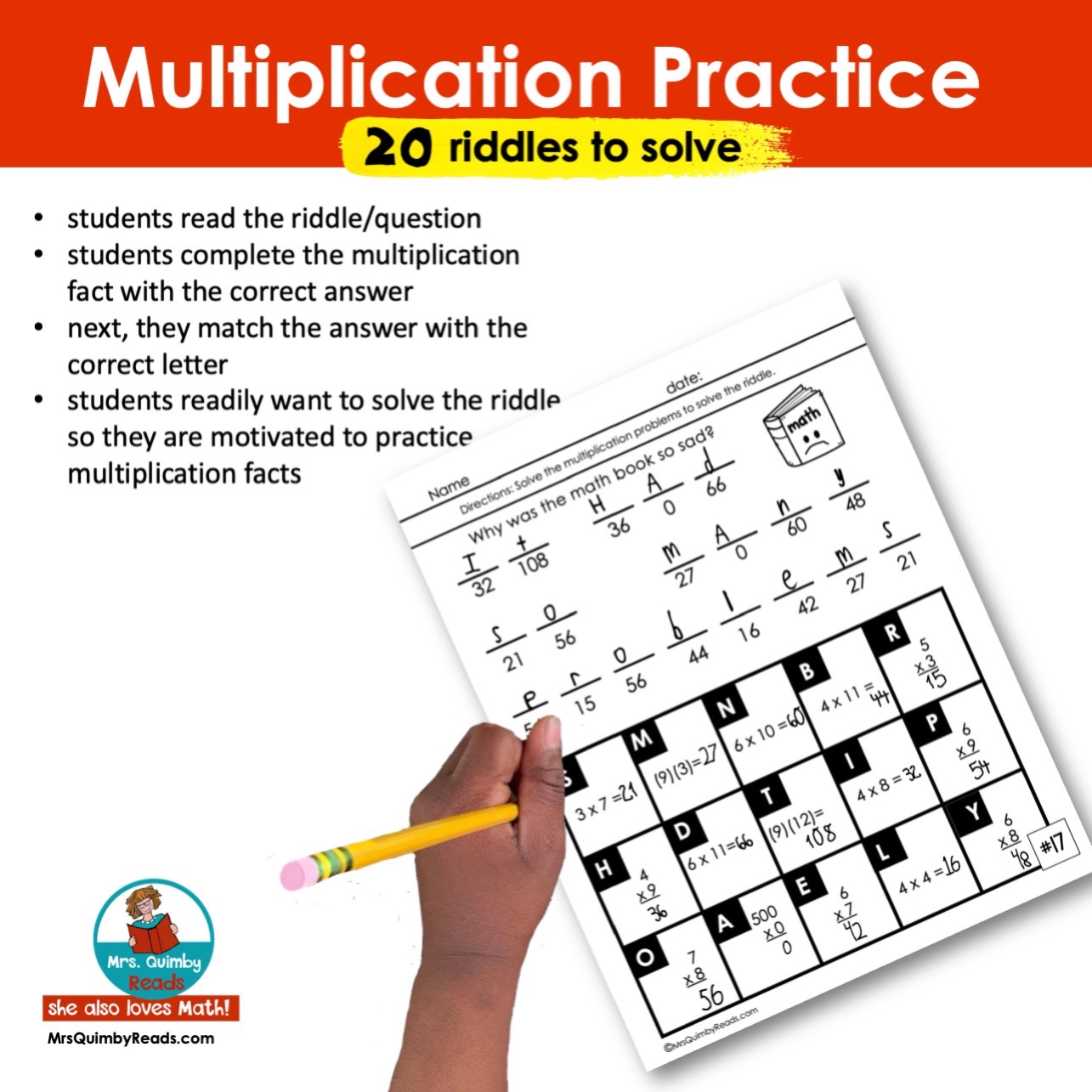 Multiplication Practice Math Riddles 3rd Grade Classful Multiplication Practice Math Riddles 3rd Grade Classful