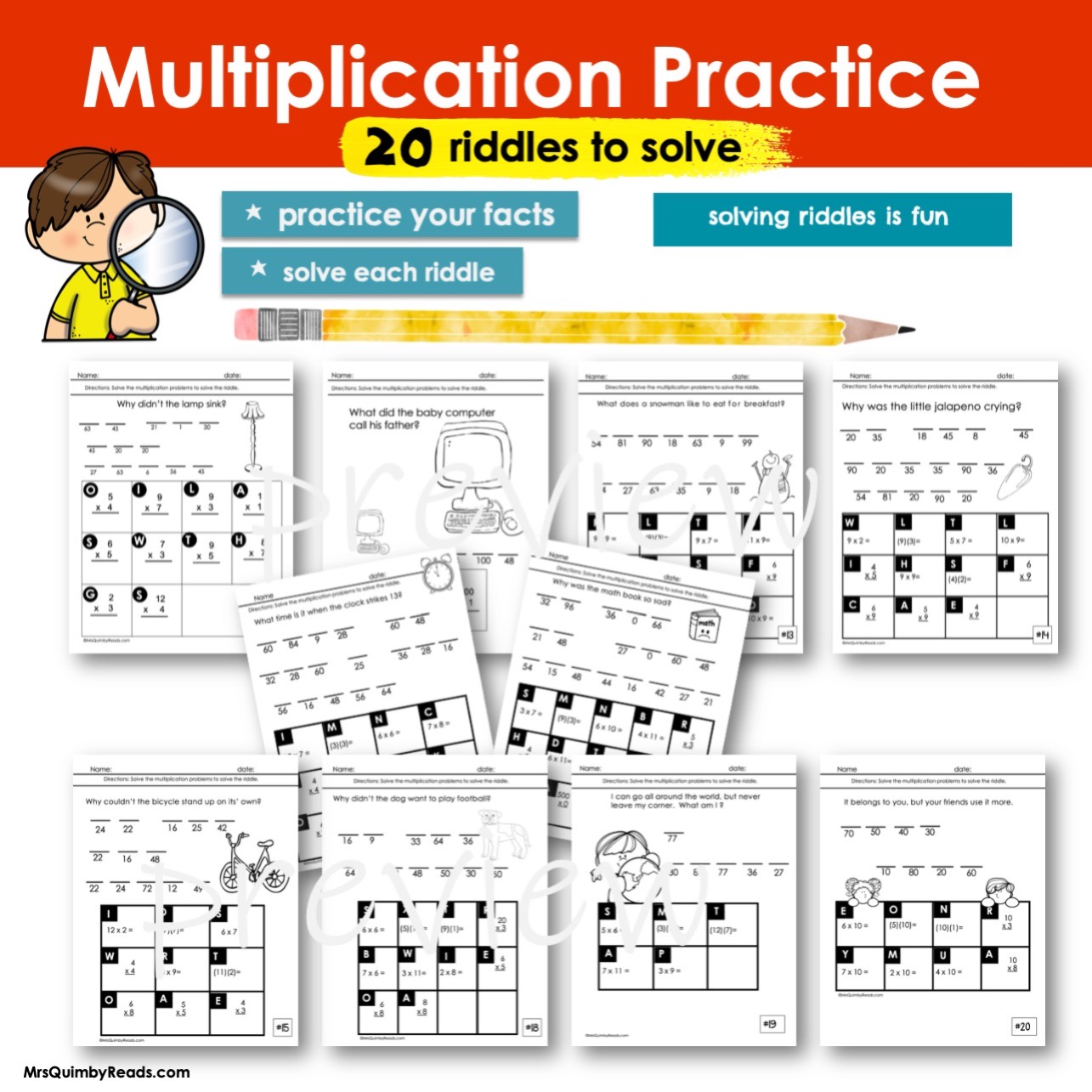 Multiplication Practice Math Riddles 3rd Grade Classful Multiplication Practice Math Riddles 3rd Grade Classful