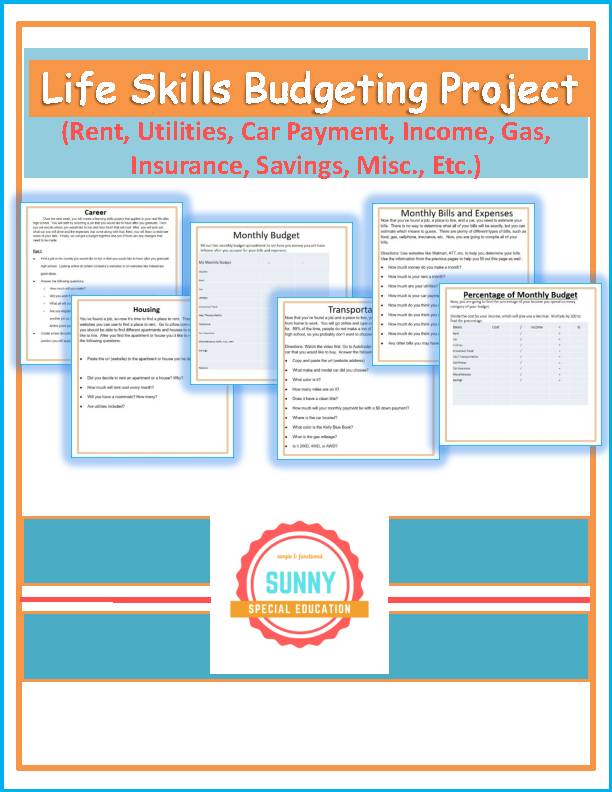 Life Skills Budgeting Project - Classful