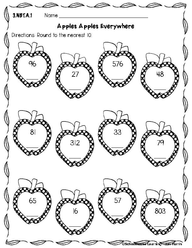 3rd Grade Halloween Fall Math Worksheets - Classful