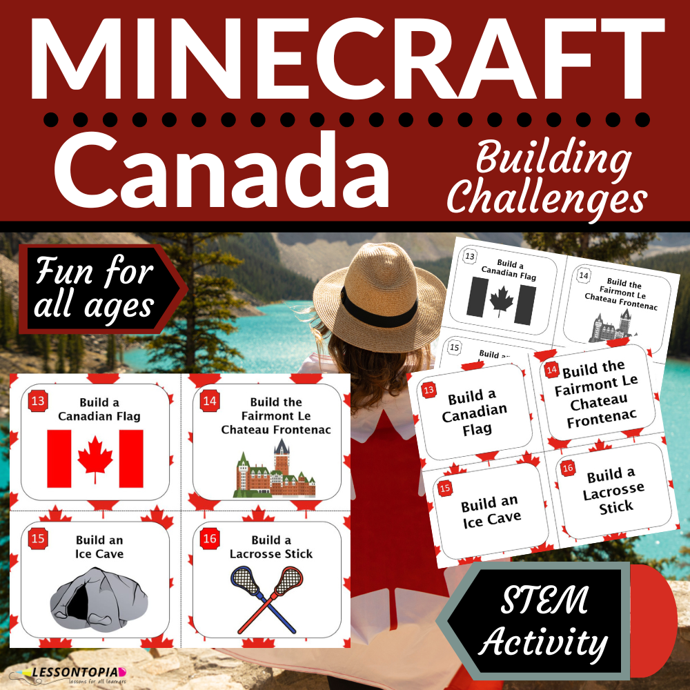 Minecraft Challenges | Canada | STEM Activities - Classful
