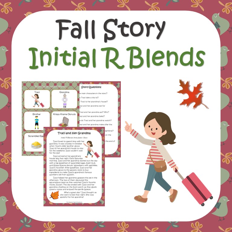 Fall Initial R Blends Articulation Story - Classful