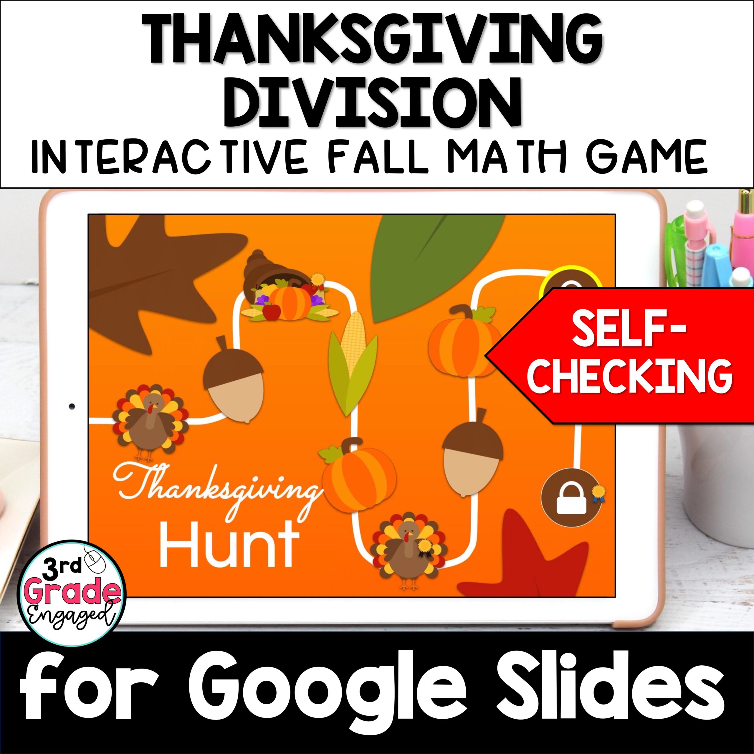 Thanksgiving Division Math Game For Google Slides Classful