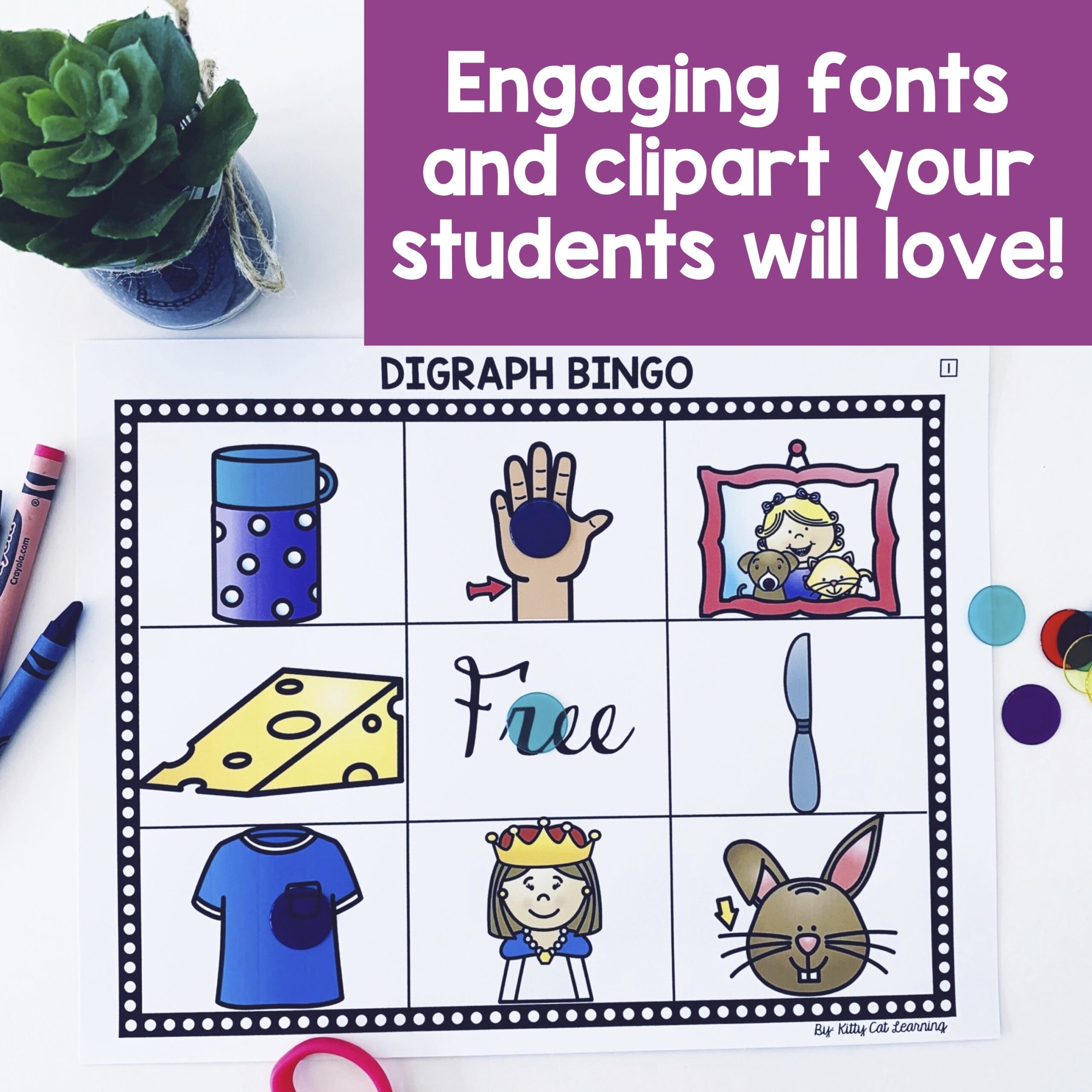 Consonant Digraph Bingo - 1st Grade Phonics Bingo Games for Consonant ...