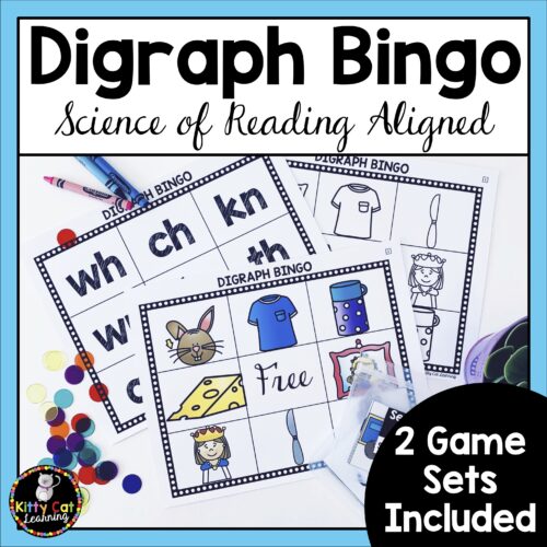 Consonant Digraph Bingo - 1st Grade Phonics Bingo Games for Consonant ...