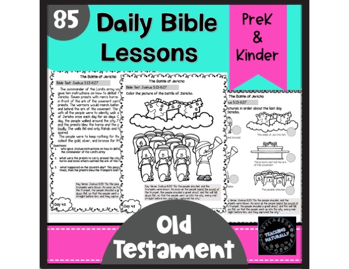 85 Old Testament Daily Bible Curriculum (Preschool & Kindergarten ...