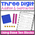 2-Digit Addition & Subtraction with and without Regrouping Using Base ...