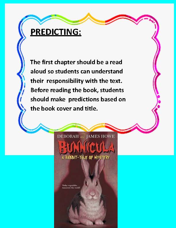 BUNNICULA BY JAMES HOWE LESSONS & ACTIVITIES - Classful