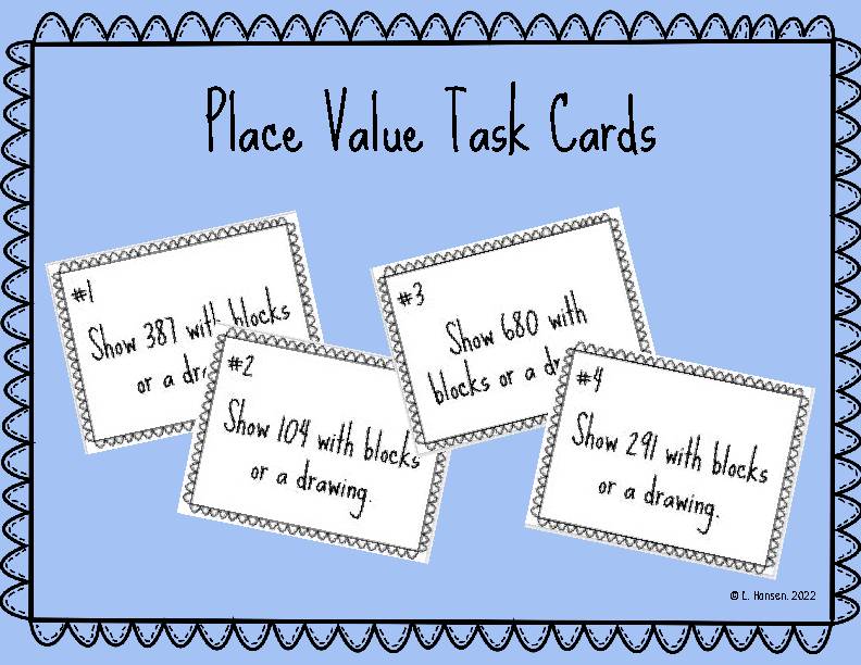 Place Value Task Cards - Classful