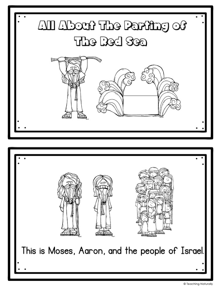 Moses and the Parting of the Red Sea Bible Lesson Preschool ...