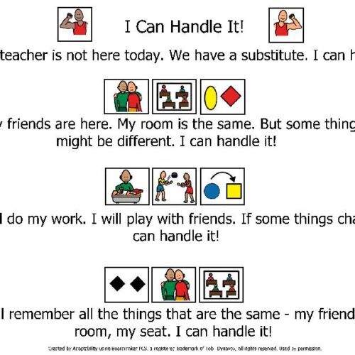 Substitute Teacher Social Stories in 3 Levels for Students with Special ...