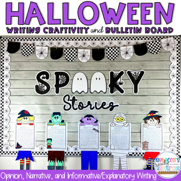 Halloween Writing Craftivity | Halloween Writing Activity - Classful