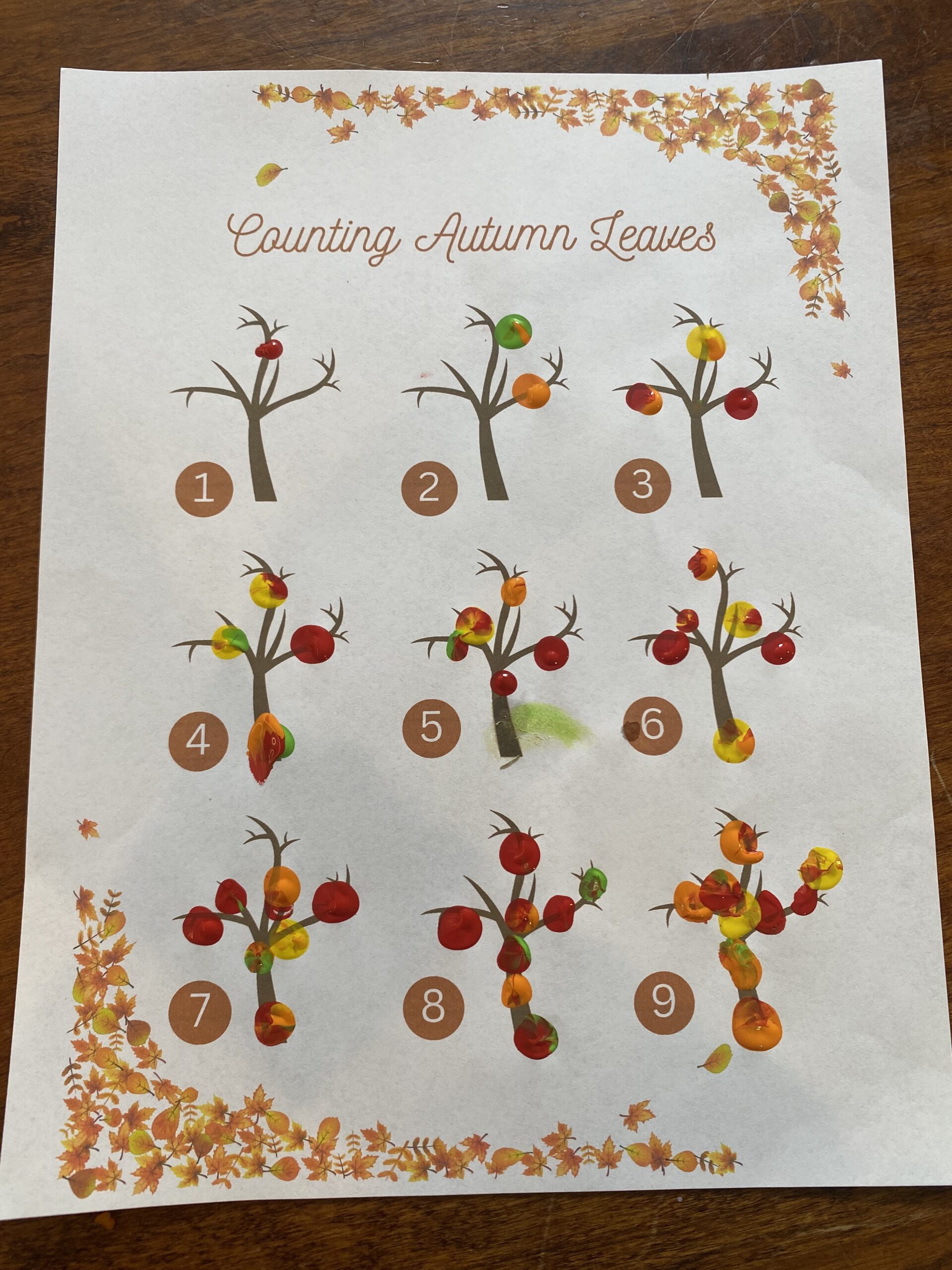Autumn Leaf Counting - Classful