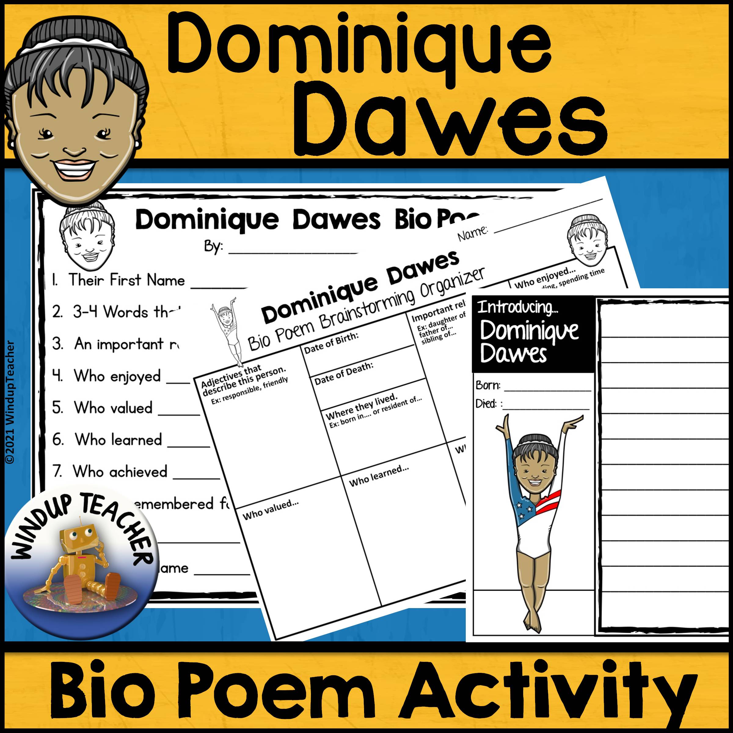 Dominique Dawes Poem Writing Activity - Classful