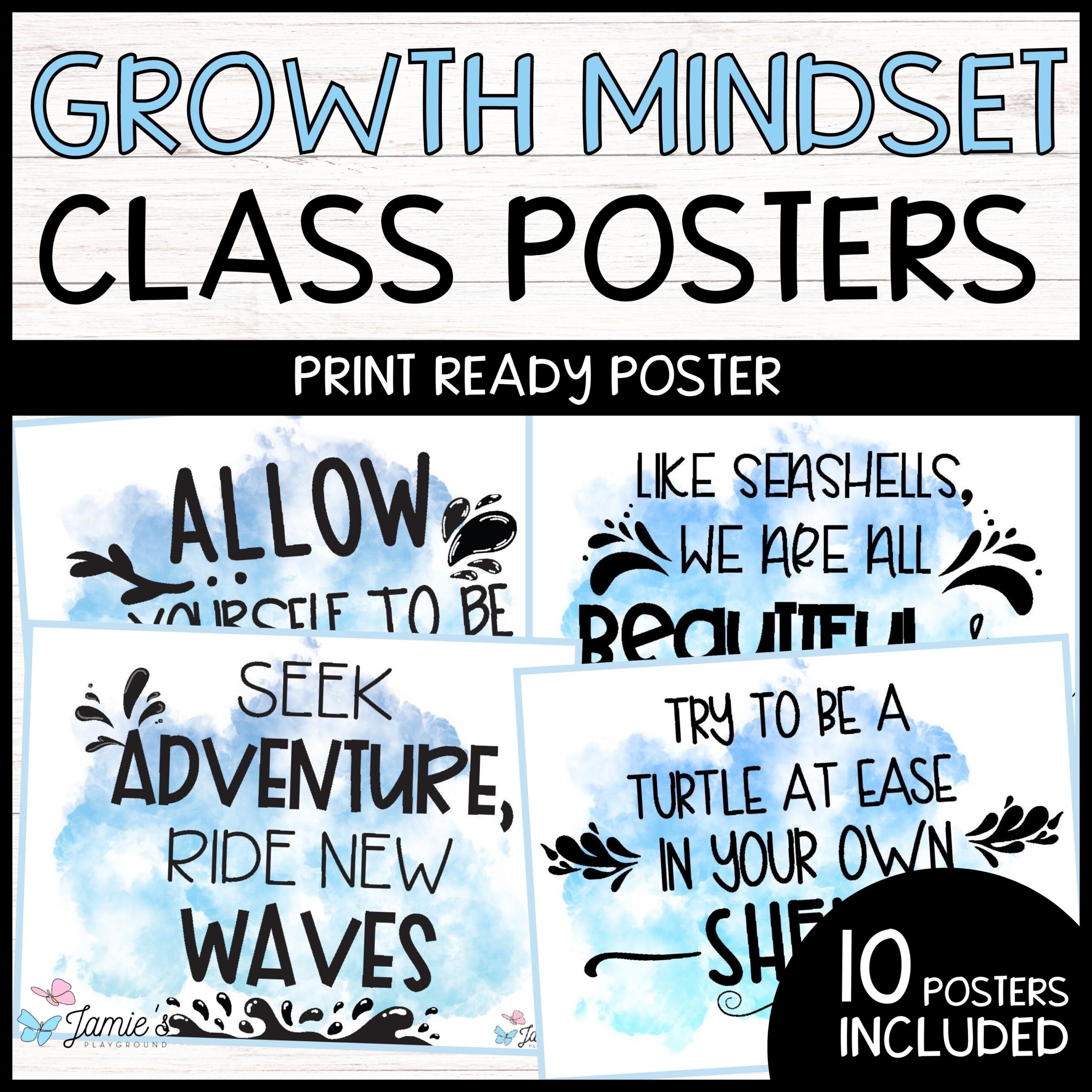 Classroom Growth Mindset & Inspirational Posters (Ocean 2) - Classroom ...