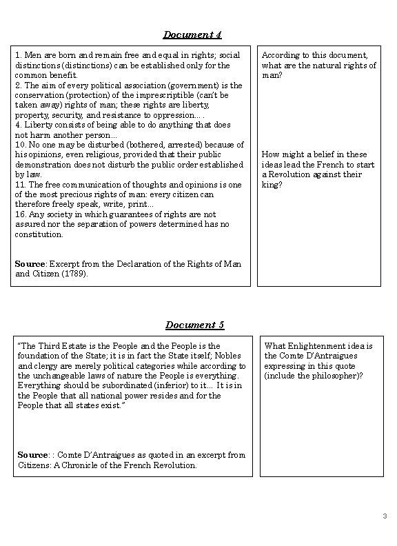 DBQ Packet- French Revolution - Classful