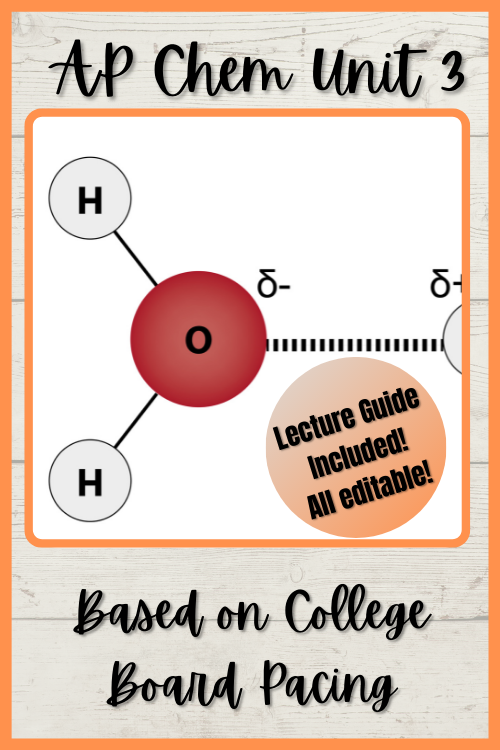 AP Chemistry Unit 3- Intermolecular Forces/Properties PowerPoint ...