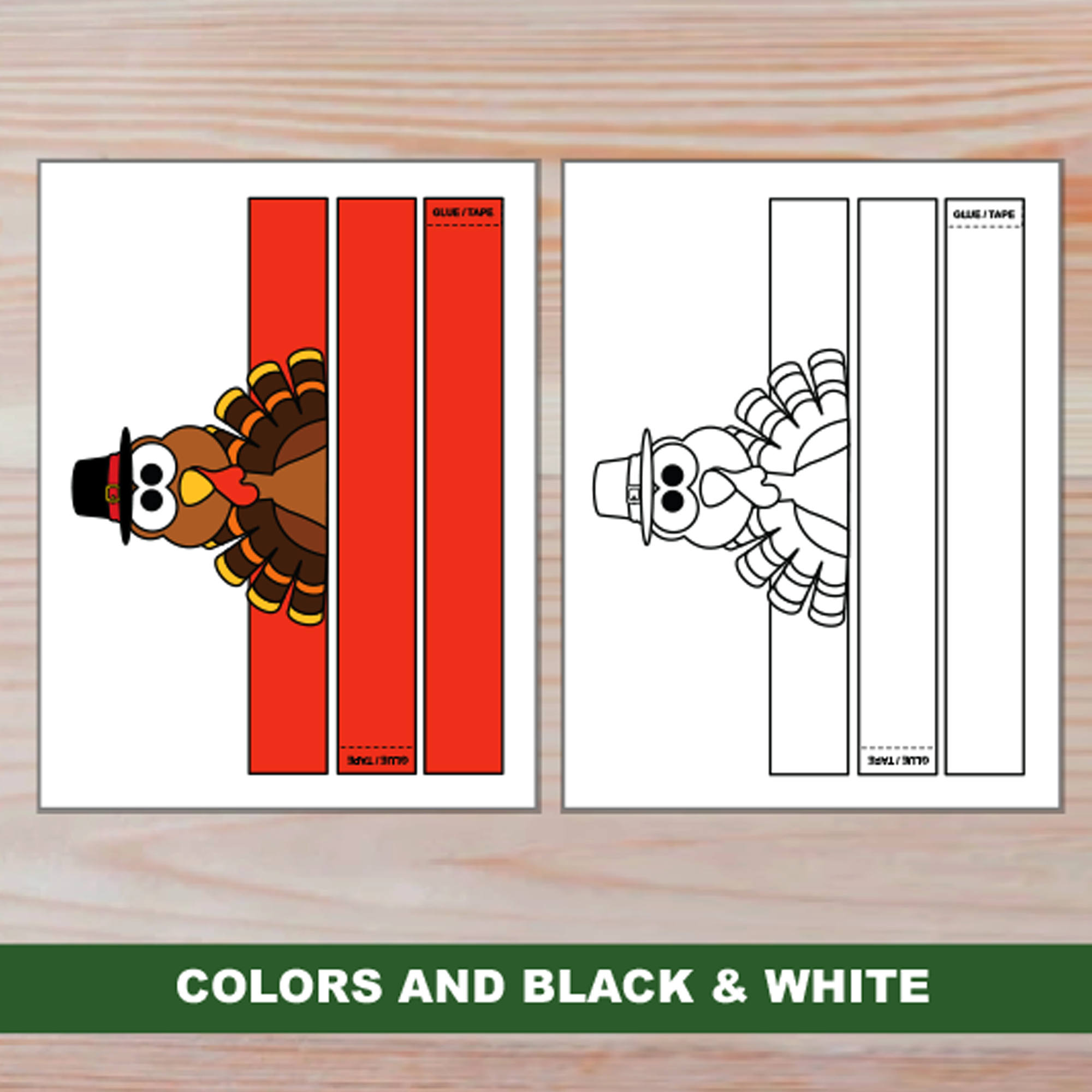 Thanksgiving Paper Crowns for Kids | Big BUNDLE of 12 | PRINTABLE Hat ...