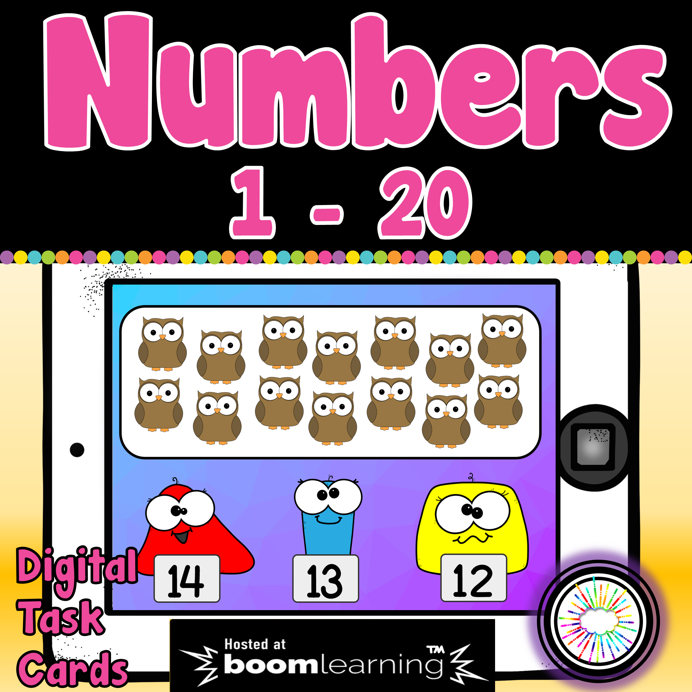 Counting Objects - Numbers 1 - 20 Boom Cards™ - Classful