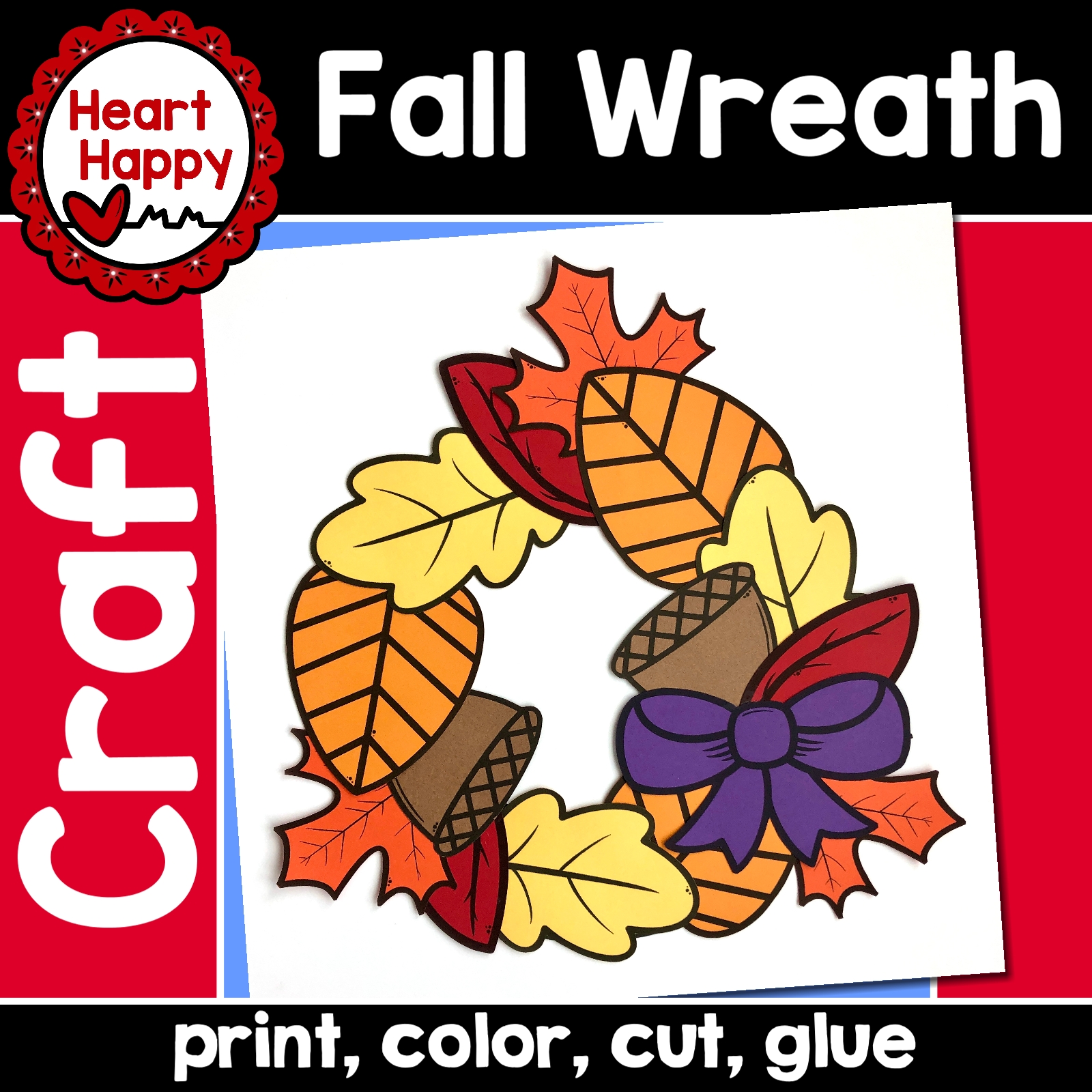 Fall Leaf Wreath Craft - Classful
