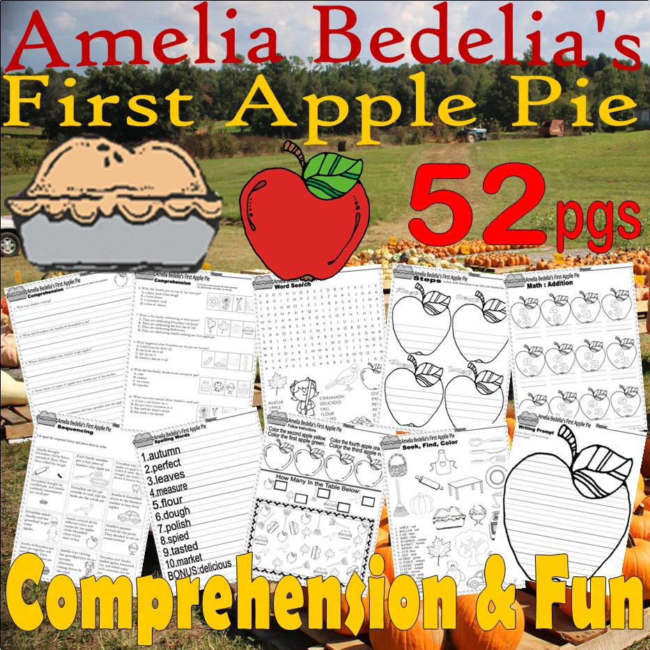 Amelia Bedelia's First Apple Pie Fall Book Study Companion Reading ...