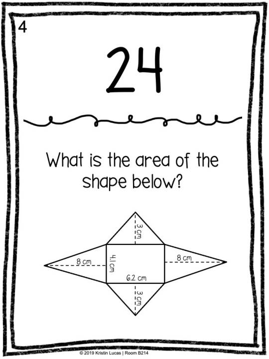 Area of Composite Figures Scavenger Hunt TEKS 7.9C - Classful