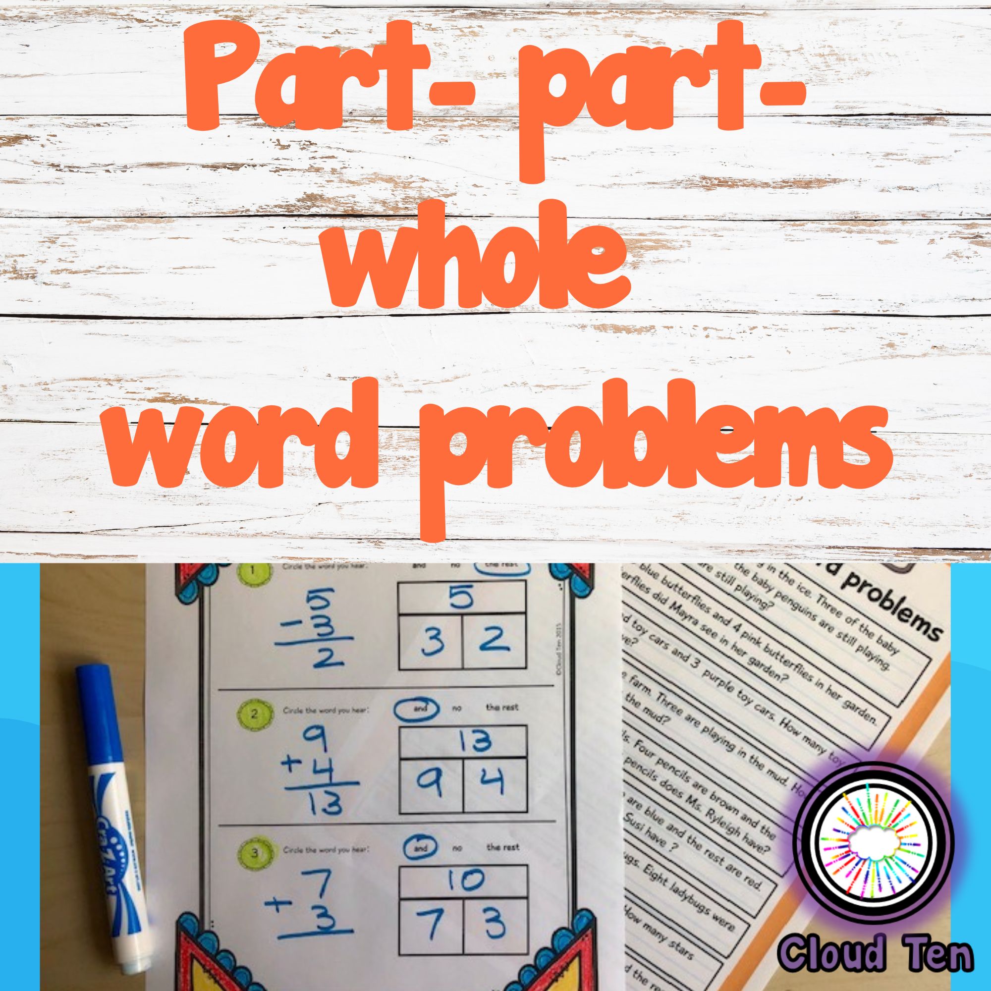Part Part Whole Word Problems Classful