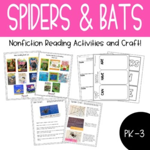 Bats & Spiders- Nonfiction Reading Activities and Craft BUNDLE - Classful
