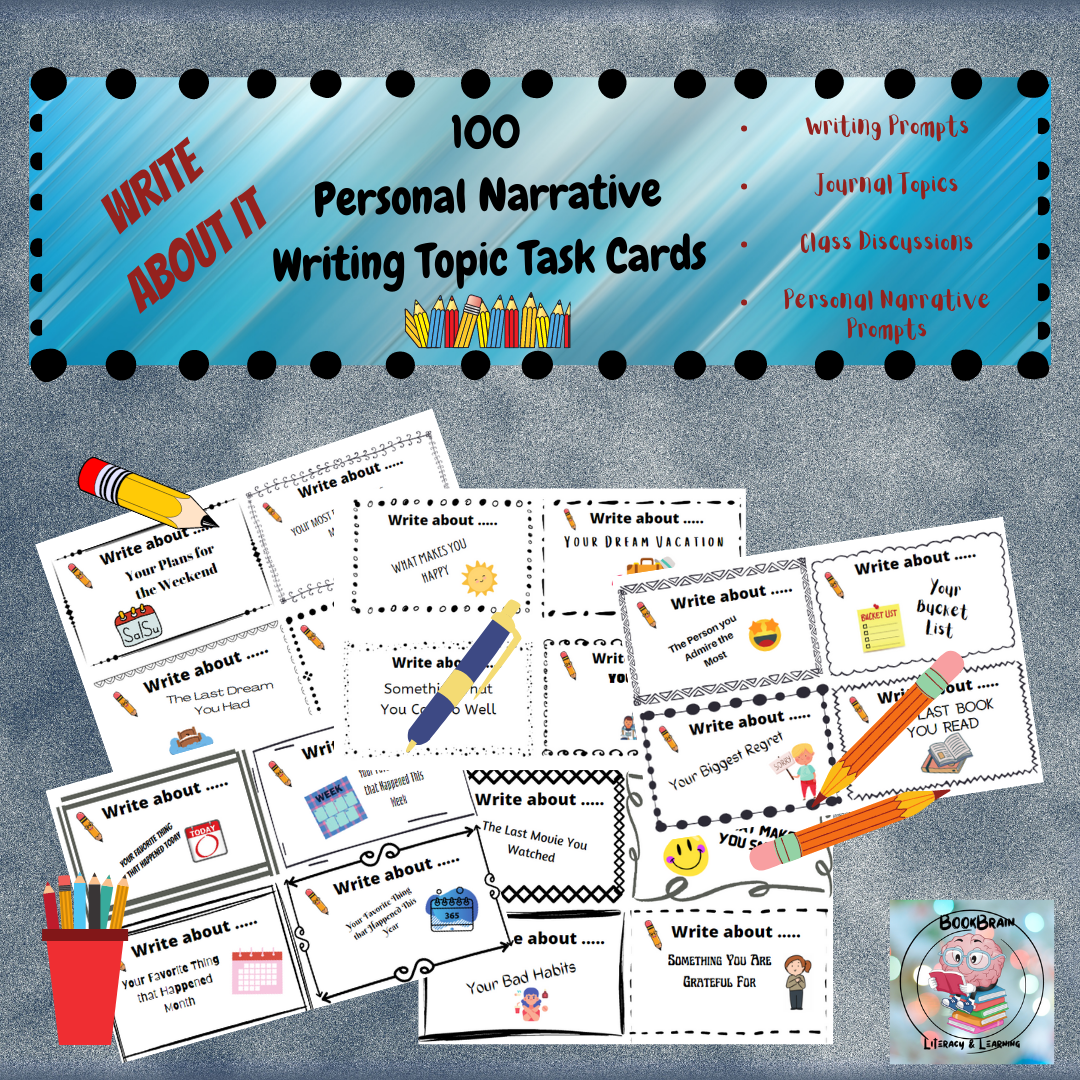 100 Personal Narrative Writing Task Cards Classful 100 Personal Narrative Writing Task Cards Classful