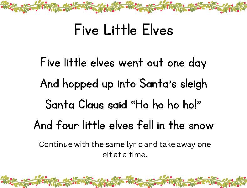 Five Little Elves Interactive Song - Morning Circle Time! - Classful