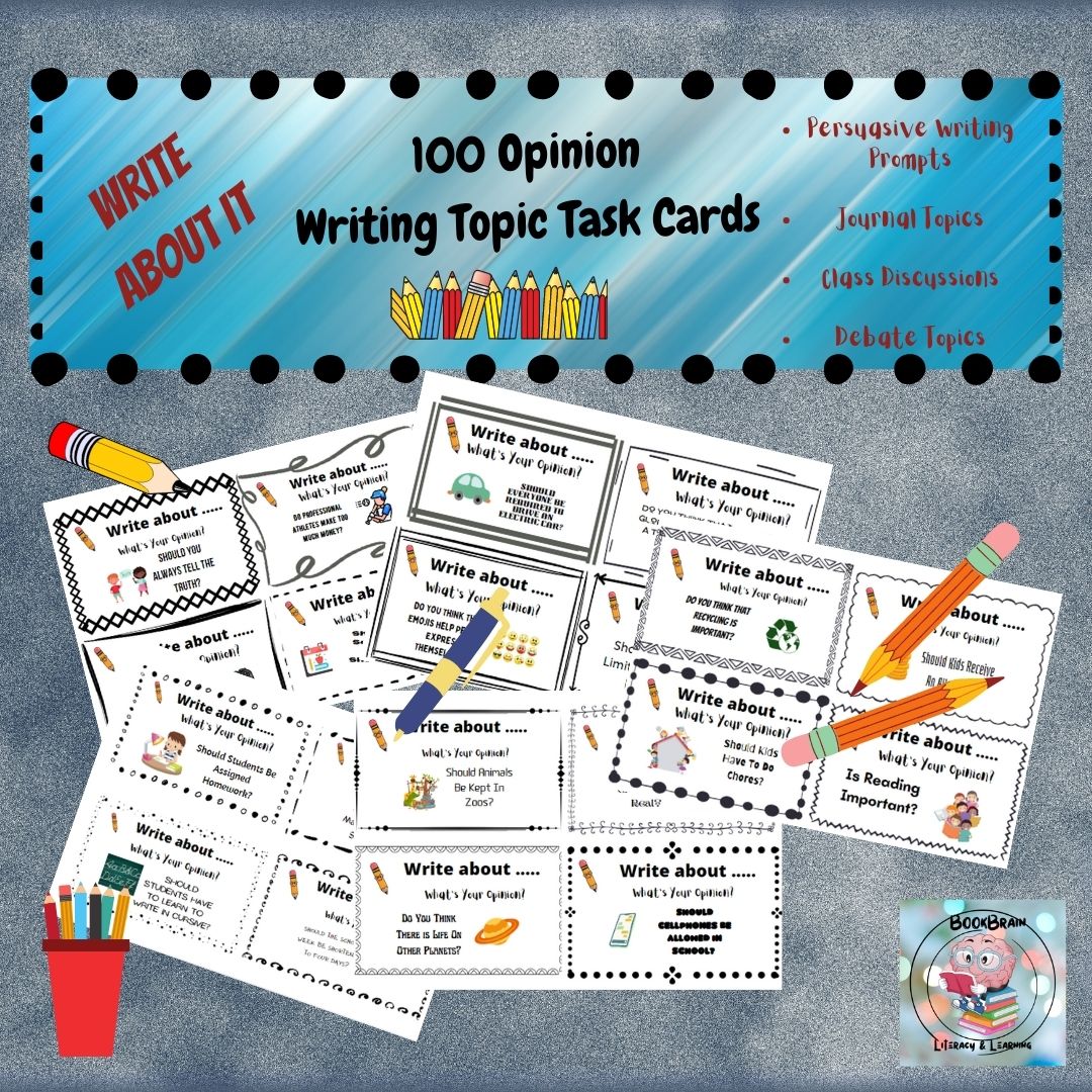 100 Personal Narrative Writing Task Cards - Classful