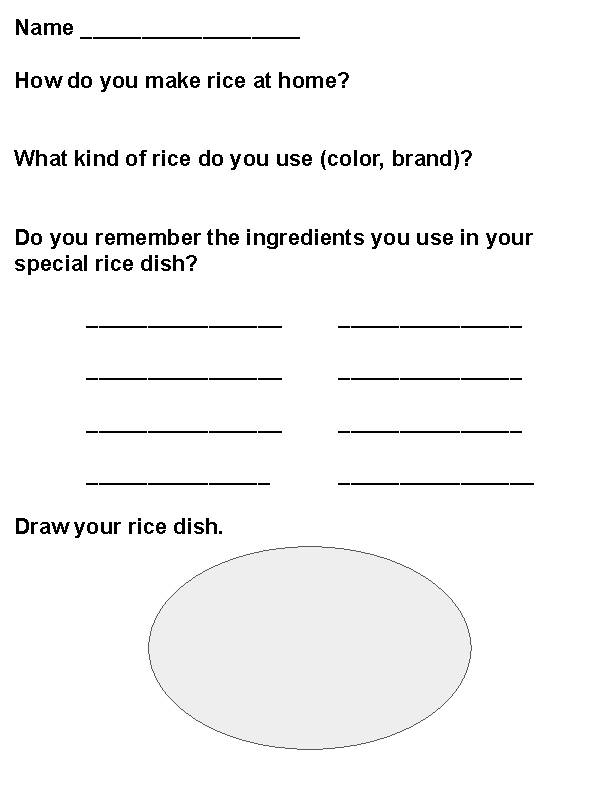 EVERYBODY COOKS RICE READING & ACTIVITY GUIDE - Classful