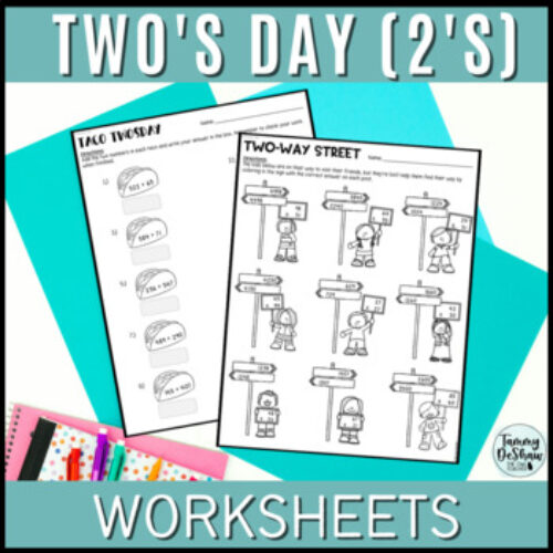 2s Day | Twos Day | Twosday Worksheets & Activity Packet for Older Kids ...