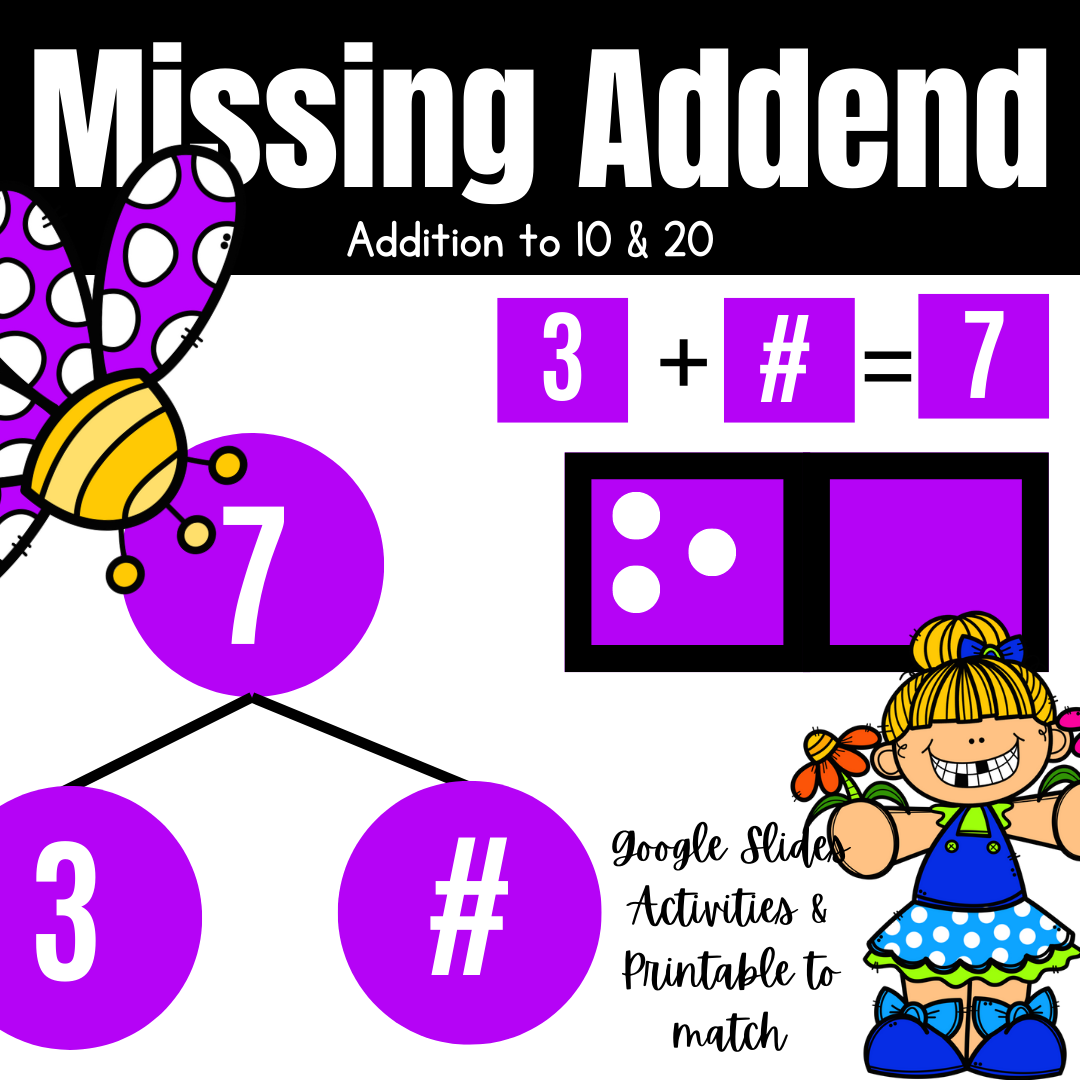 Missing Addend Addition To 10 Addition To 20 Number Bonds Google