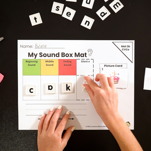Sound Box Mat | Phoneme Isolation Mat | Mat Set 2 CVCe words | Long ...