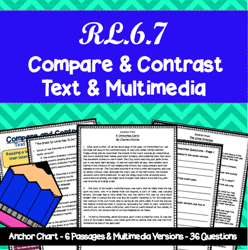 RL.6.7 - Compare and Contrast Text & Multimedia - Classful