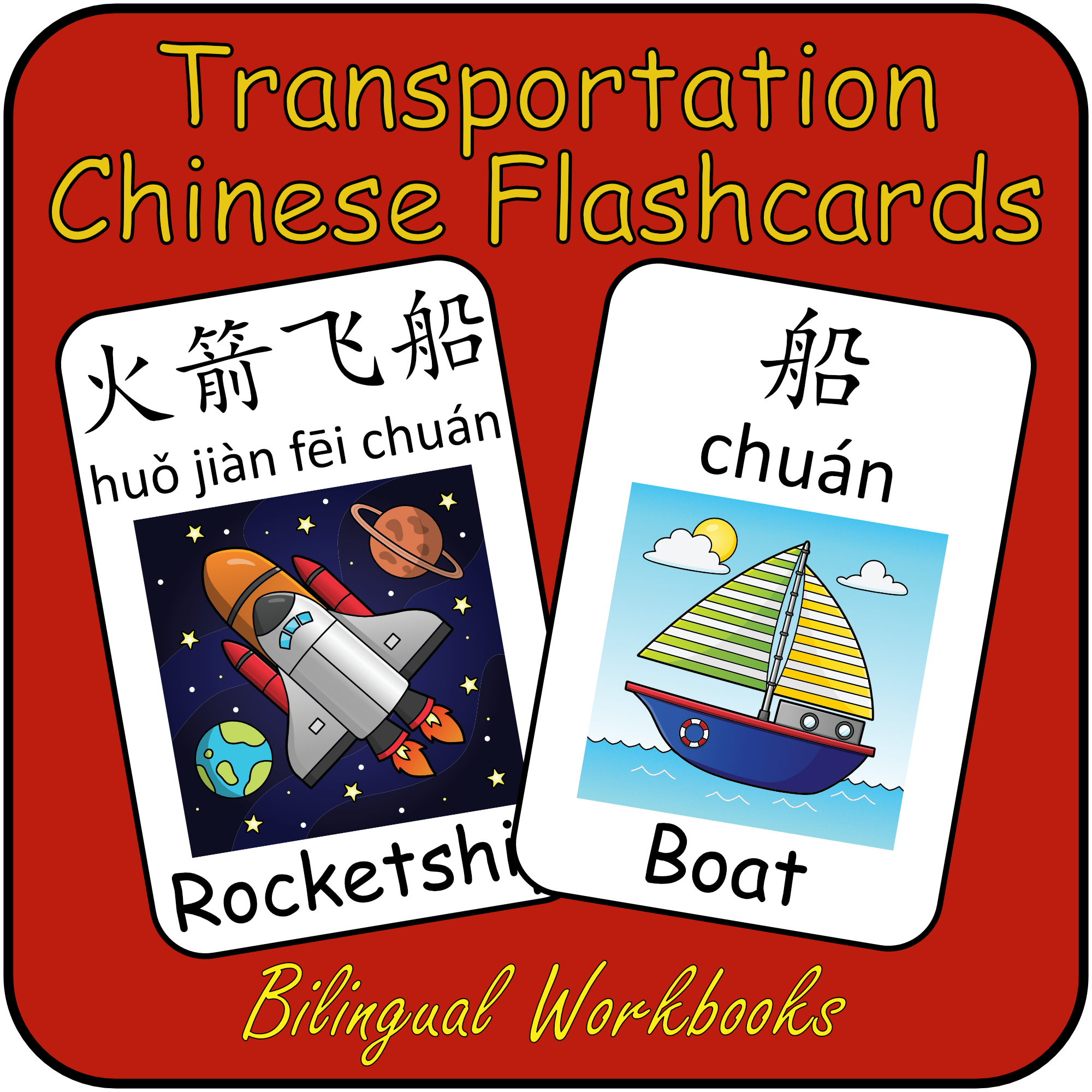 Mandarin Chinese First Words Flashcards - Body Parts flash cards with ...