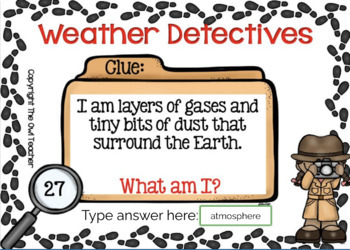 Weather Vocabulary Boom Cards Digital Activity - Classful