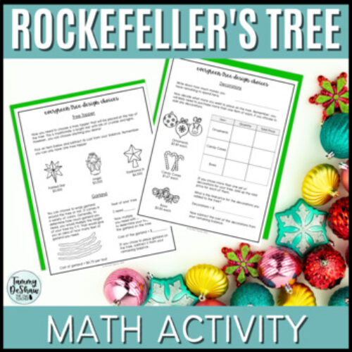 Christmas Math Project - Building Rockefeller's Tree Holiday Math ...