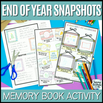End of the Year Snapshots of a School Year Memory Book - Classful