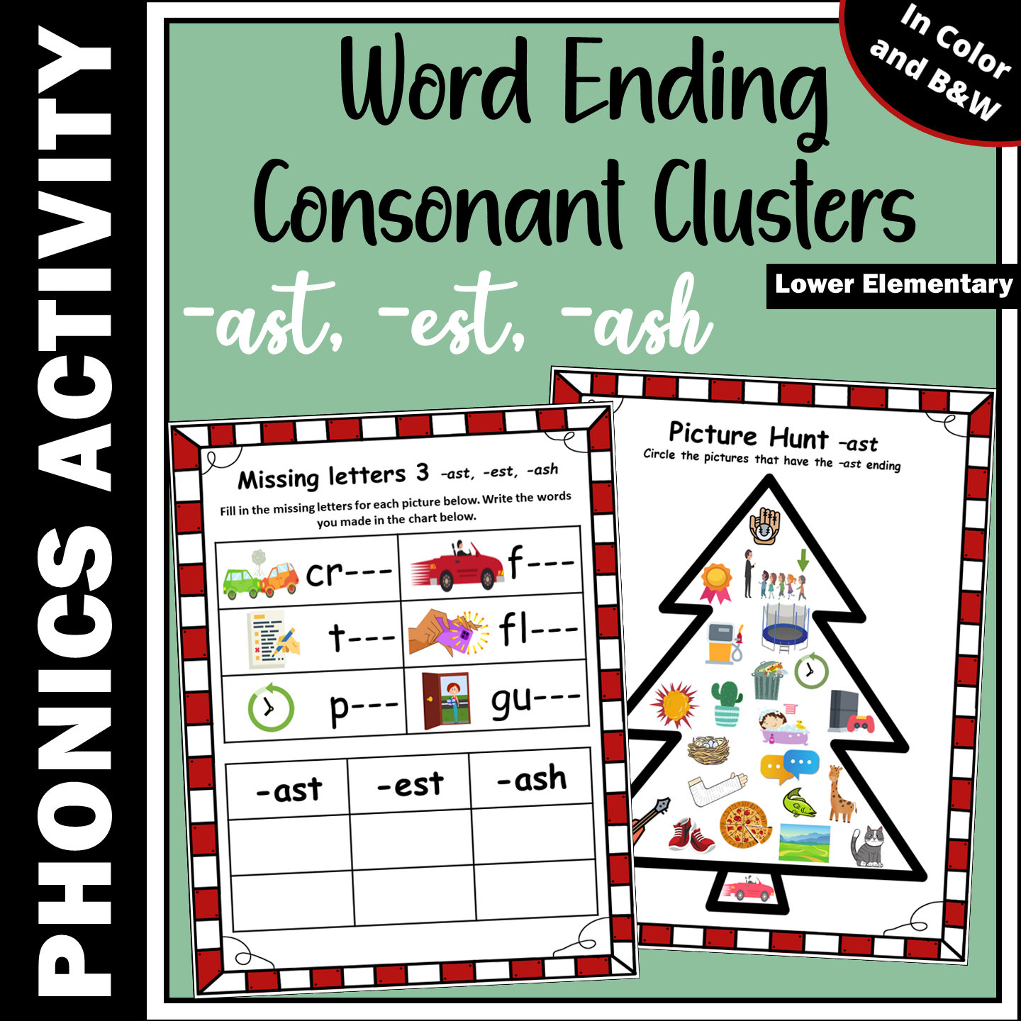 final-consonant-blends-ast-est-ash-winter-phonics-activities