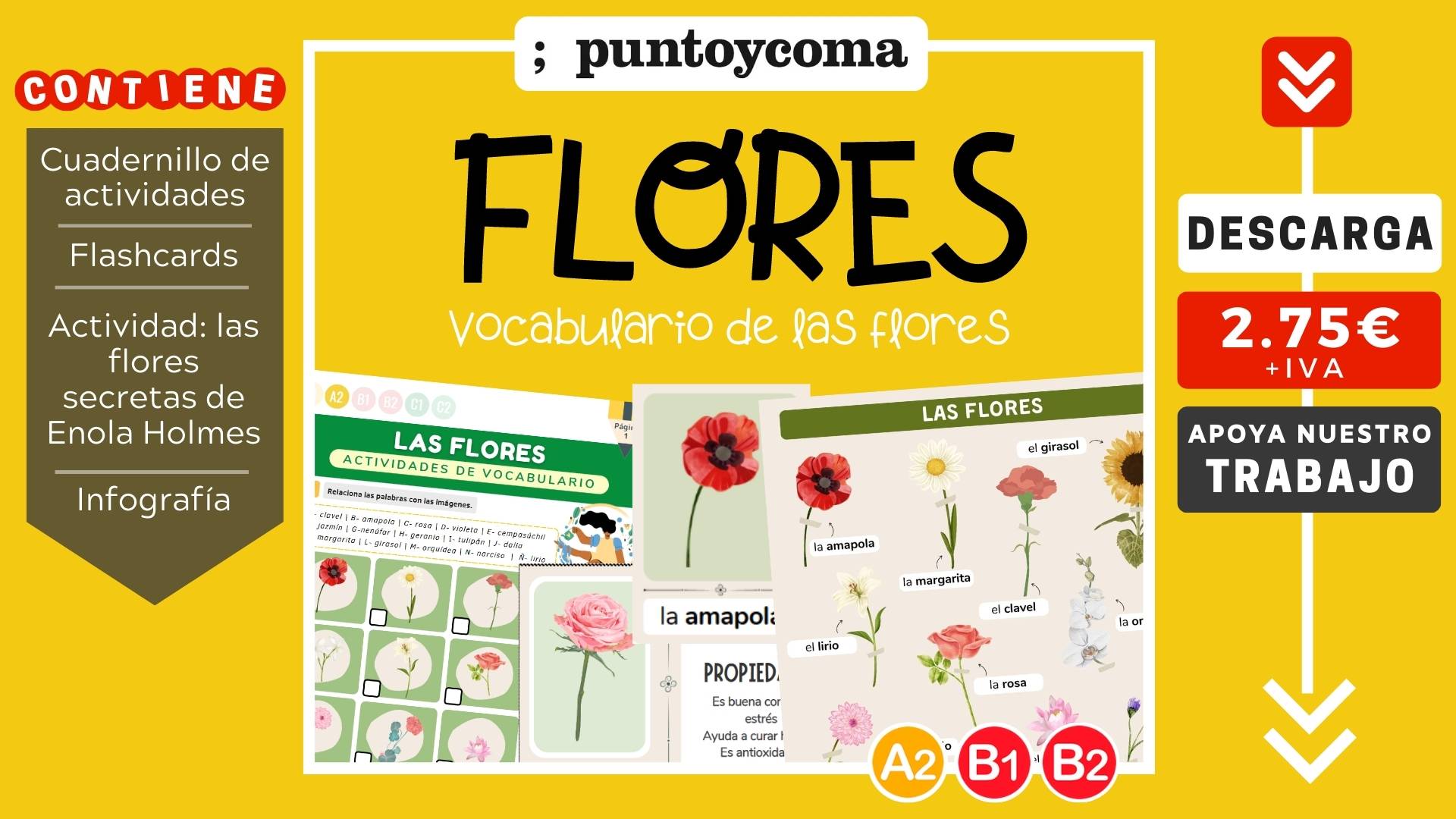 Vocabulario de las flores