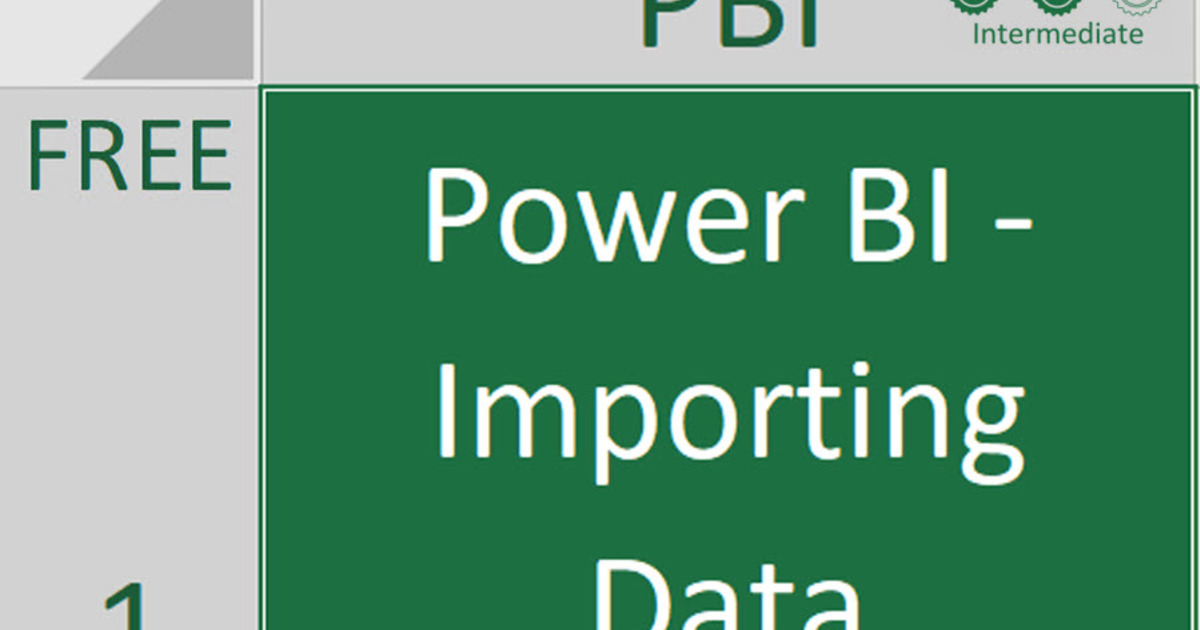 Power BI - importing data with Get Data (Power Query)