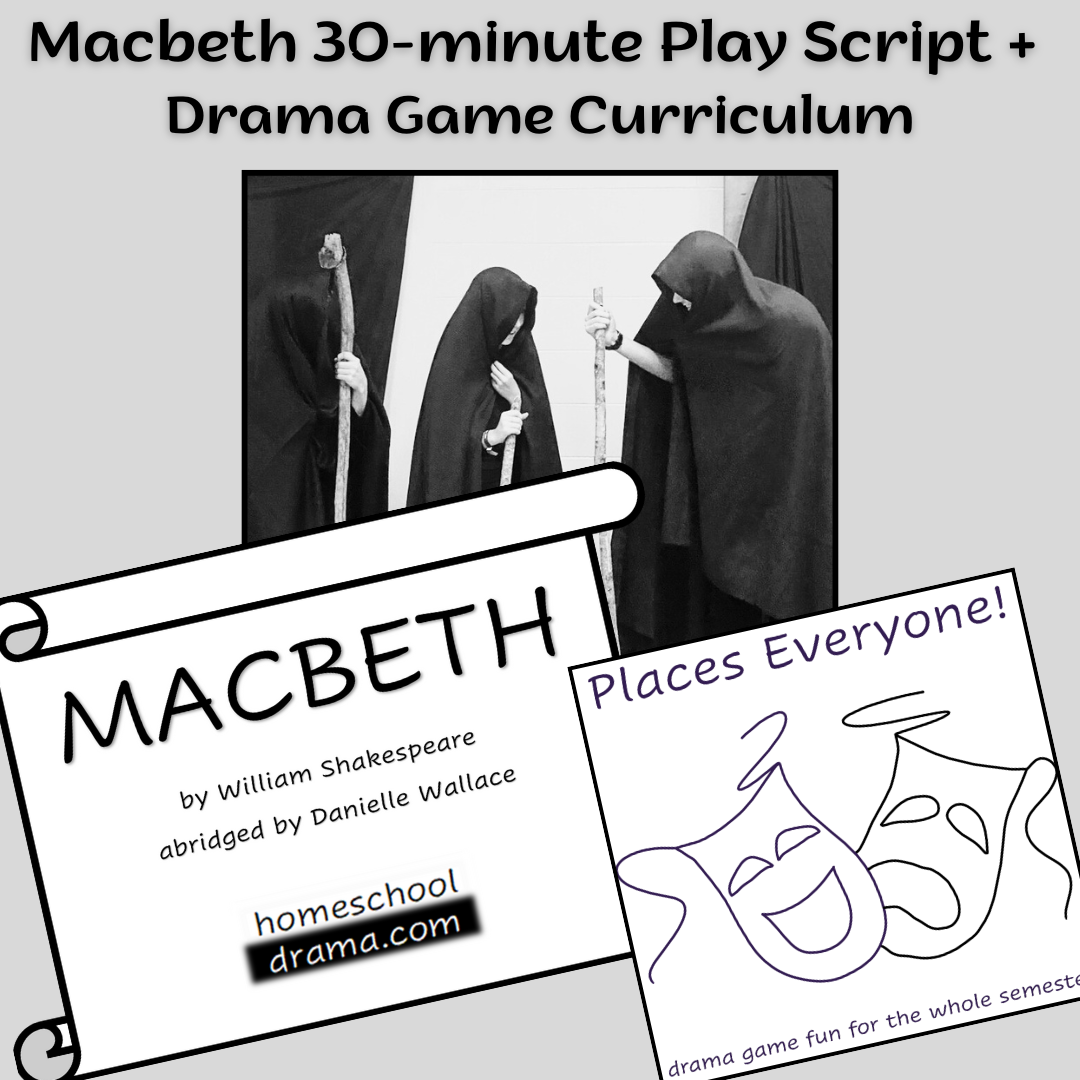 Macbeth 30-minute Play + Drama Game Curriculum bundle