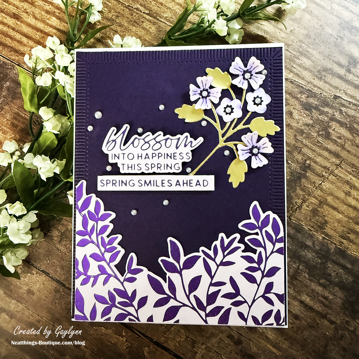 Spring Smiles Card - Glimmer Hot Foil Kit Of The Month February 2025
