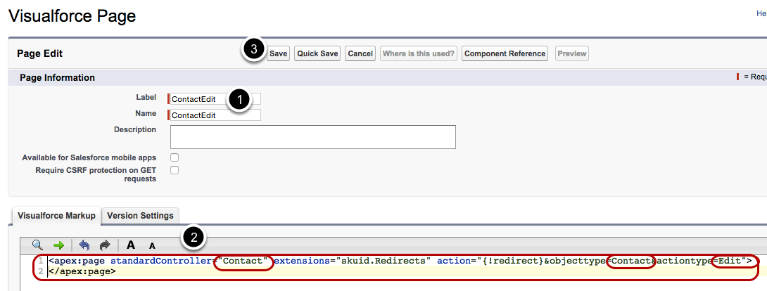 Create A Custom Edit Page And Set Visualforce Overrides — Skuid V167