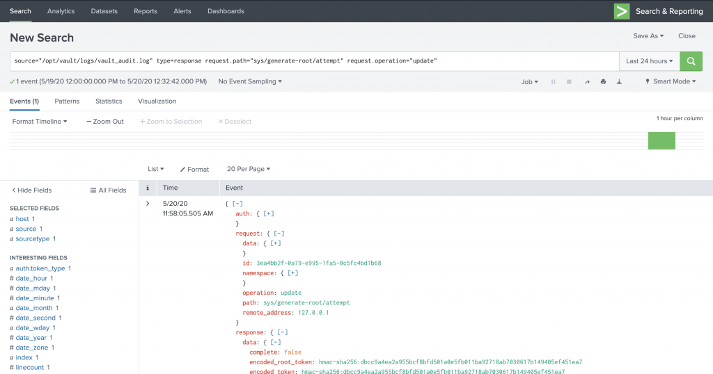 Detecting HashiCorp Vault Root Token Generation Detecting HashiCorp Vault Root Token Generation