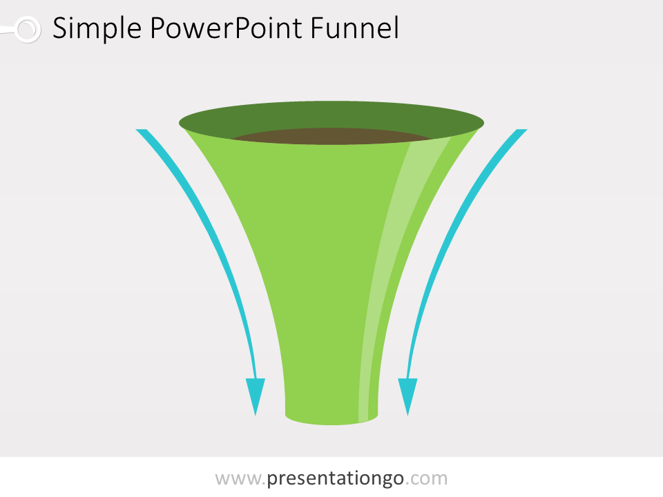 Simple Funnel Diagram For PowerPoint PresentationGO